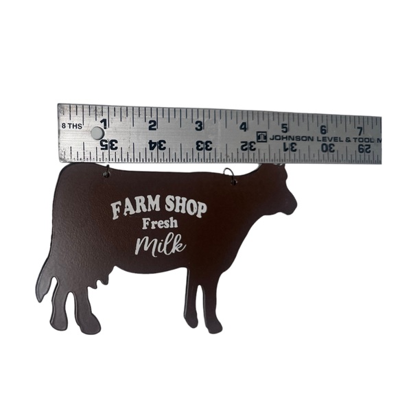 UNBRANDED | Other | Rooster Chicken Cow Pig Ornament Set Country Rustic ...